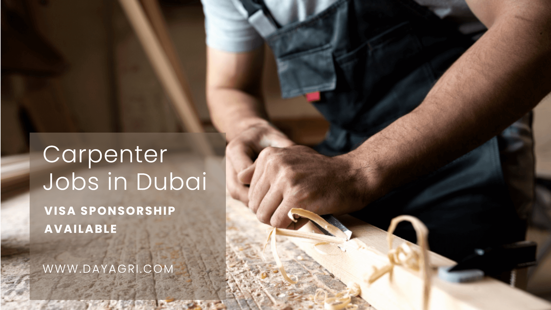 Carpenter Job in Dubai (Visa Sponsorship Available)