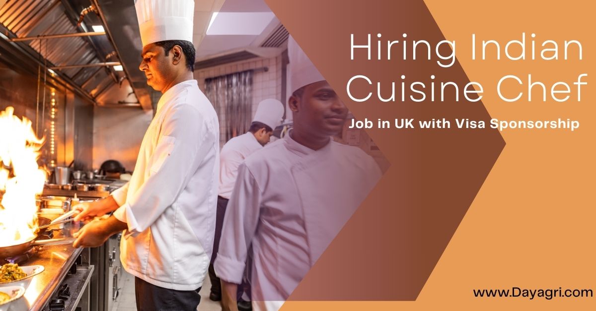 Indian Cuisine Chef with Grill Tandoori skills Job in UK (Visa ...