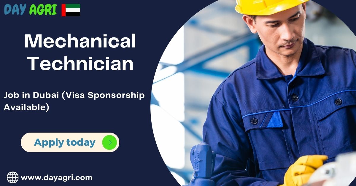Mechanical Technician Job in Dubai with Visa Sponsorship