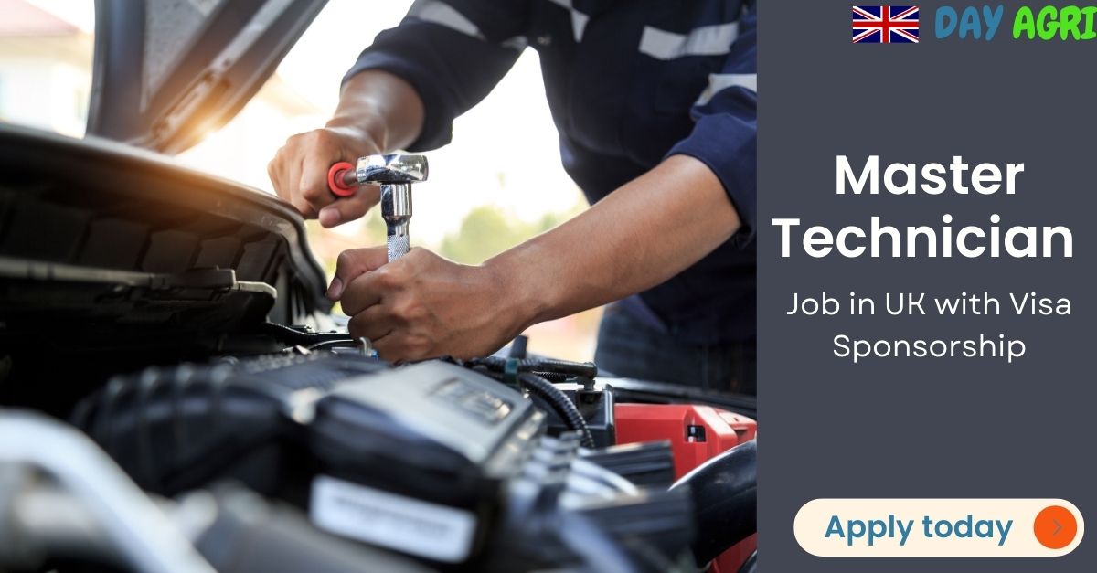 Master Technician Required in UK, Visa Sponsorship
