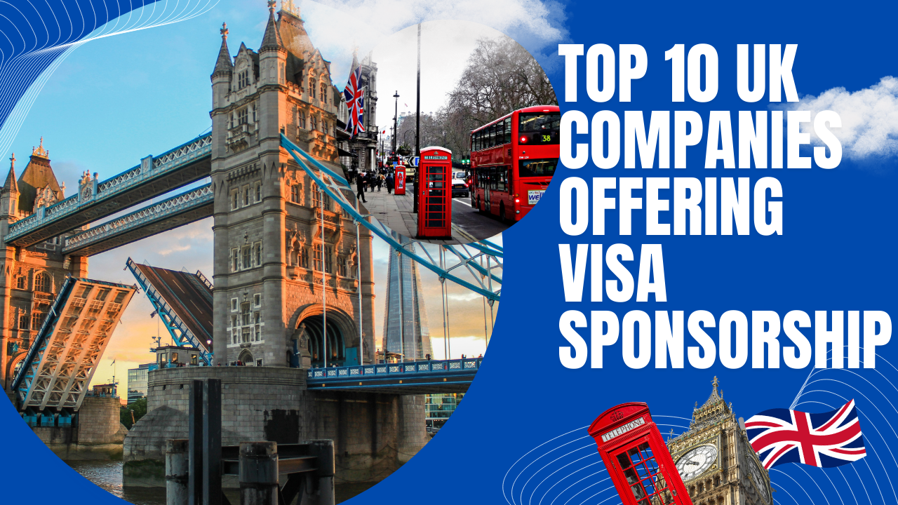 Top 10 UK Companies Offering Visa Sponsorship Jobs in 2025!
