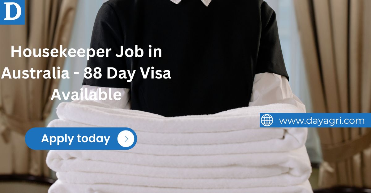Housekeeper Job in Australia - 88 Day Visa Extension Available